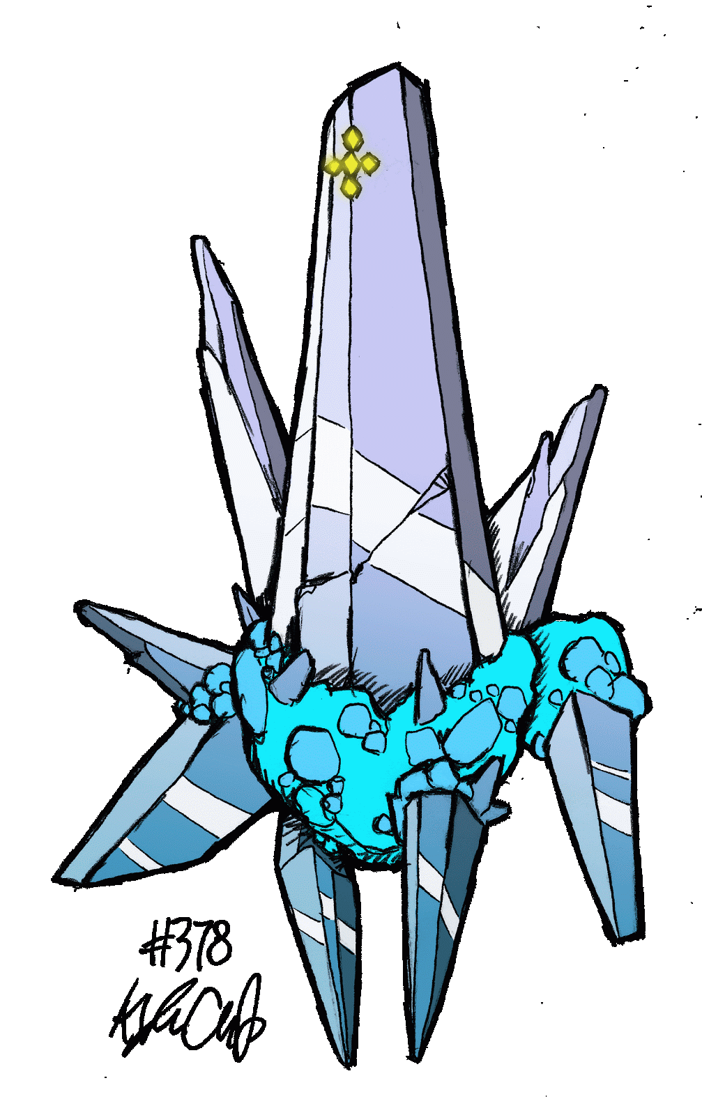 KYLE DRAWS POKEMONS: 378 Regice