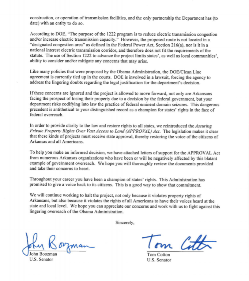 Block Plains and Eastern Clean Line: Pope, Johnson, Newton, & Conway Co ...