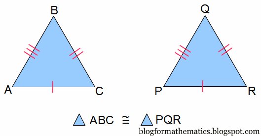 The Math Blog: Congruence postulates/axioms