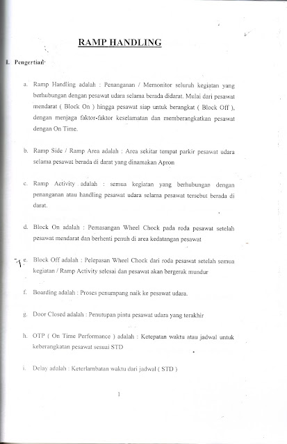 TNUMKS: RAMP HANDLING