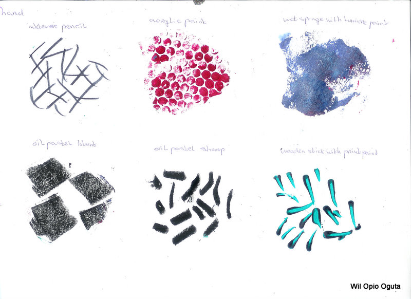 Wil's creative approach: Mark making, exercise 3