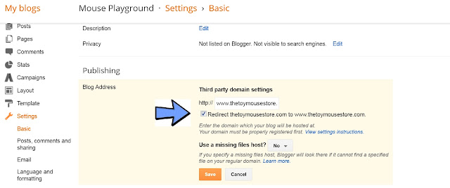 How to Change a Blogger URL to a Custom Domain URL