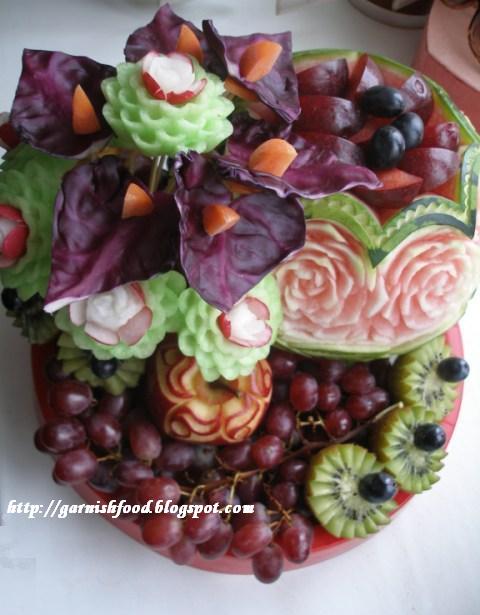 GarnishFoodBlog - Fruit Carving Arrangements and Food Garnishes ...