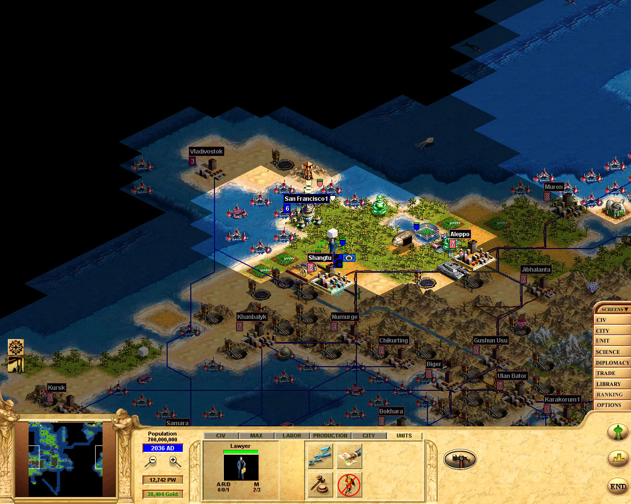 The Best Games Ever: Civilization: Call to Power - Screenshots Walthrough