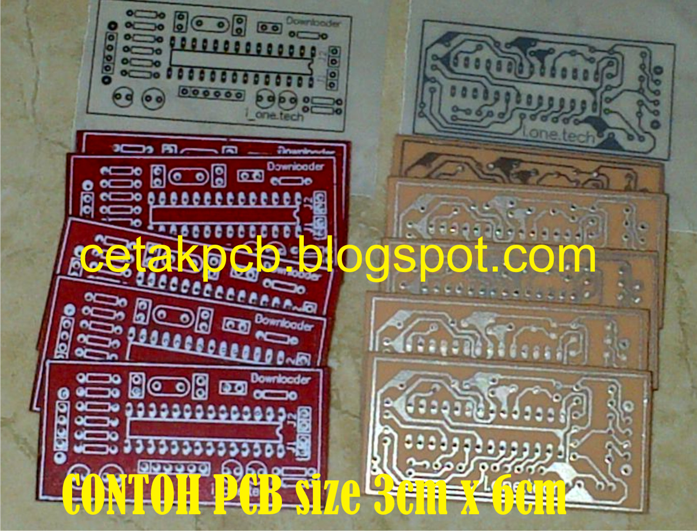 jasa cetak PCB: Contoh PCB 3cm x 6cm