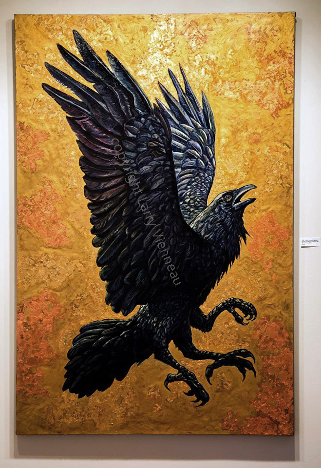 Artwork of Larry Vienneau Jr: Sanzuwu, Yatagarasu, and Samjok-o - The Three Legged Crow