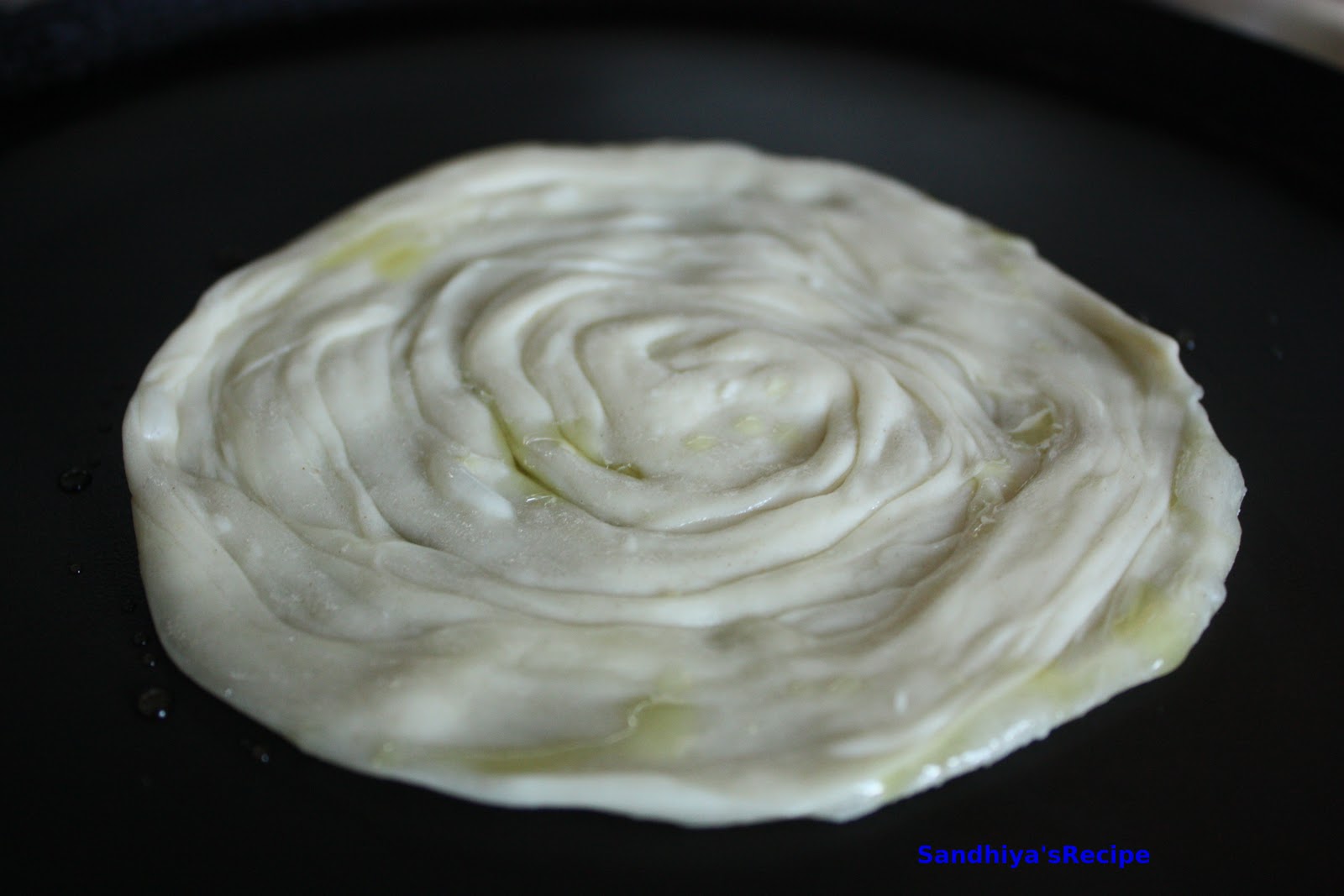 Sandhiya's Cookbook: Parotta | Tirunelveli Parotta | Flat Layered bread
