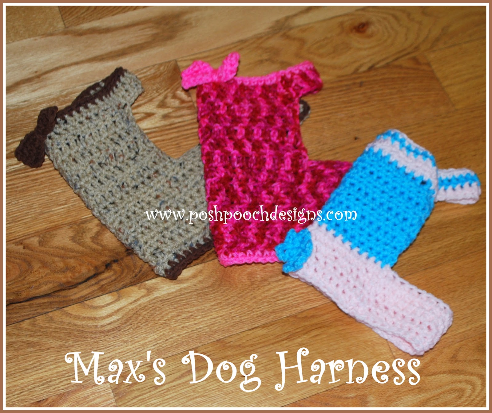 Posh Pooch Designs : Max's Dog Harness Crochet Pattern and Video | Posh ...