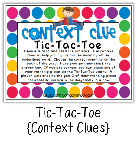 The Classroom Game Nook: Literacy Games