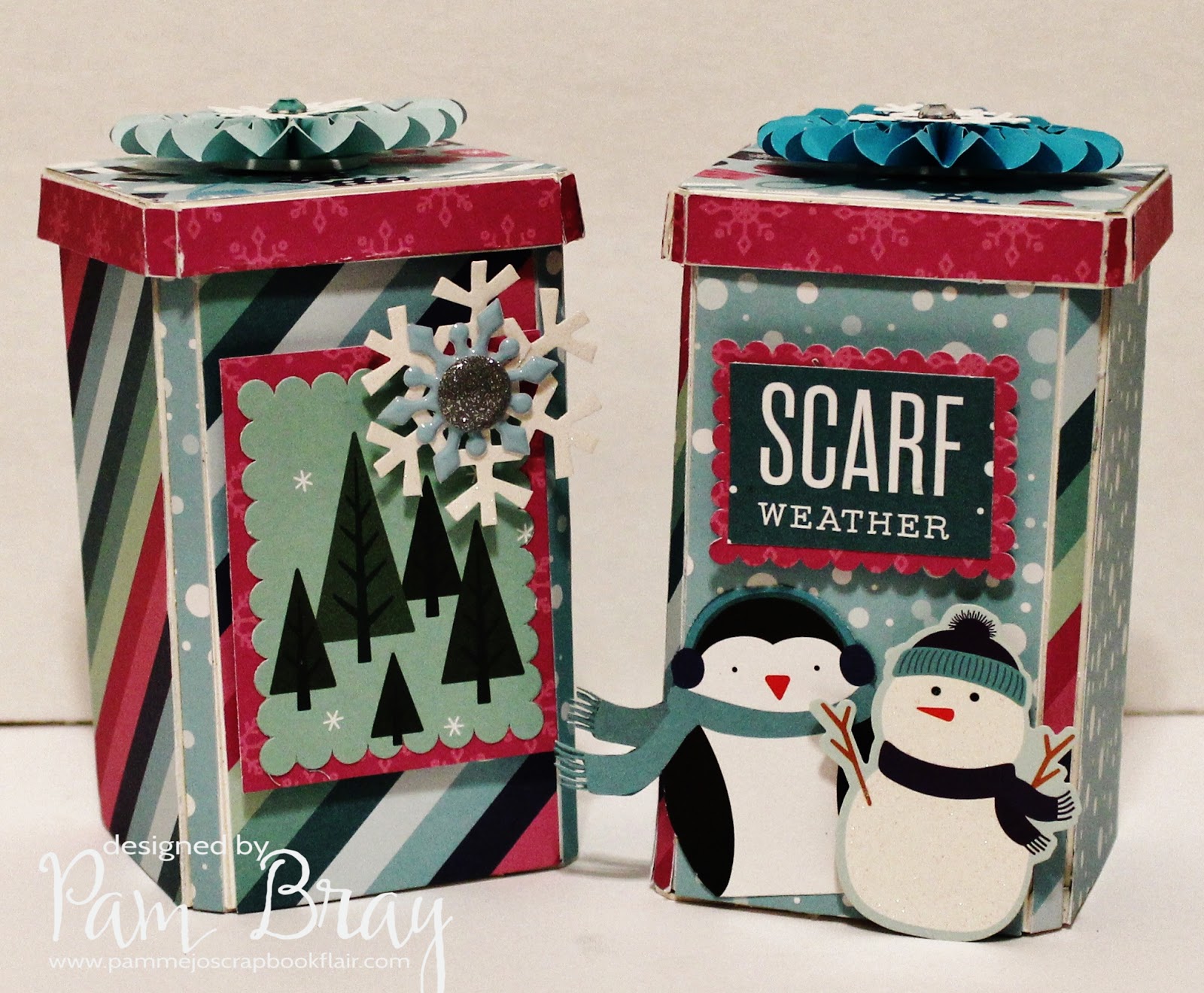 Pam Bray Designs: A Girl with Flair: Winter Wonderland Gift Canister ...