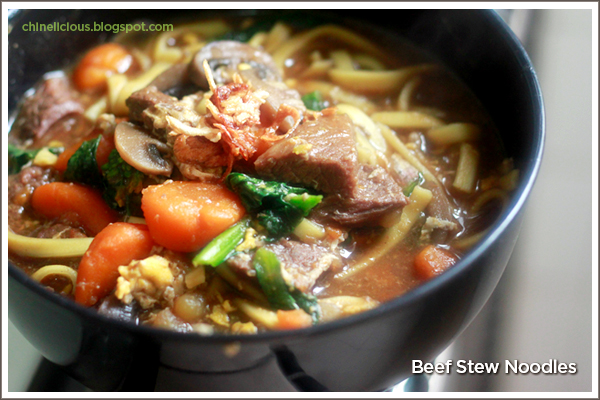 Being Chinelicious: One-pot Meal: Beef stew Noodles
