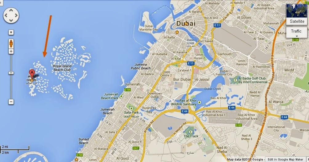 Where Dubai Is Located In World Map - Map