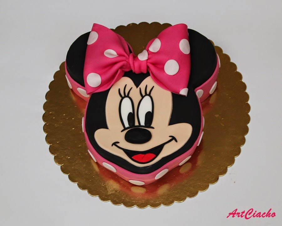 ArtCiacho: Tort głowa Myszki Minnie