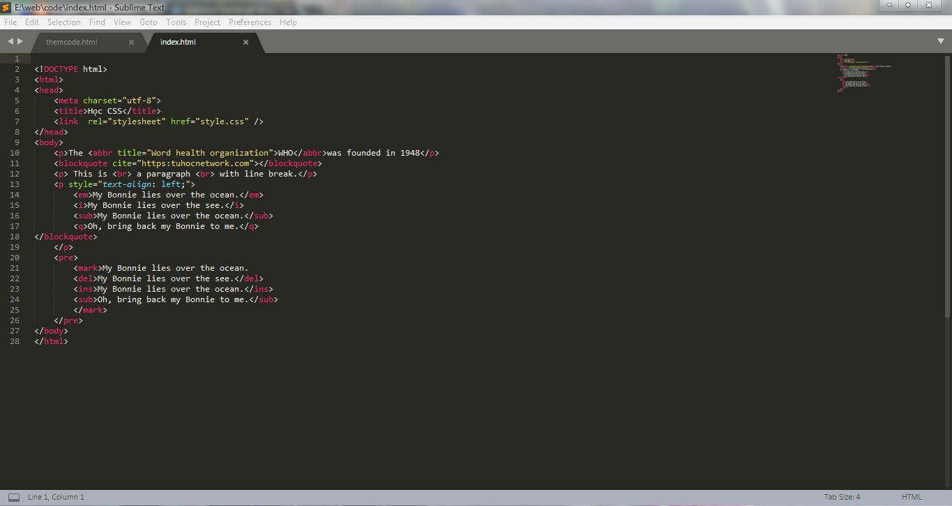 Sublime text 3 full key ~ Tự Học Mạng