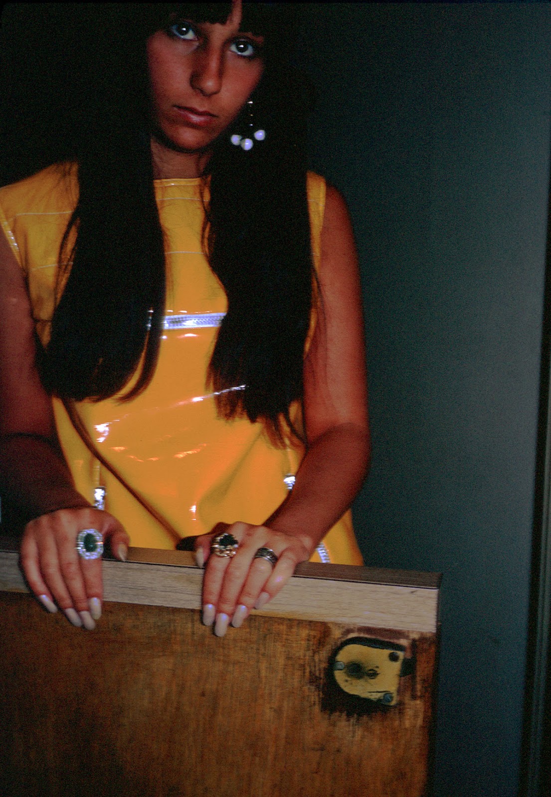 Rare Candid Photographs of 19-Year-Old Cher Records in the Studio in ...