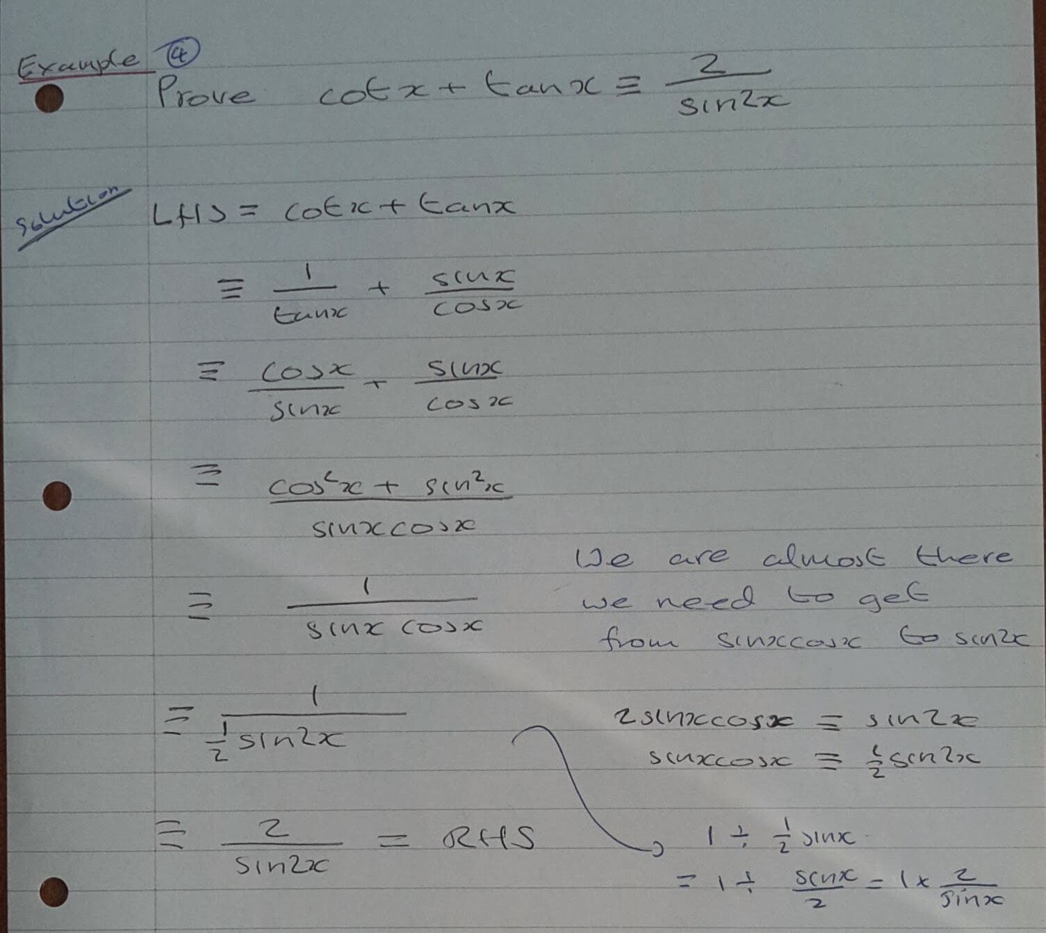 A Level Maths Notes: February 2014