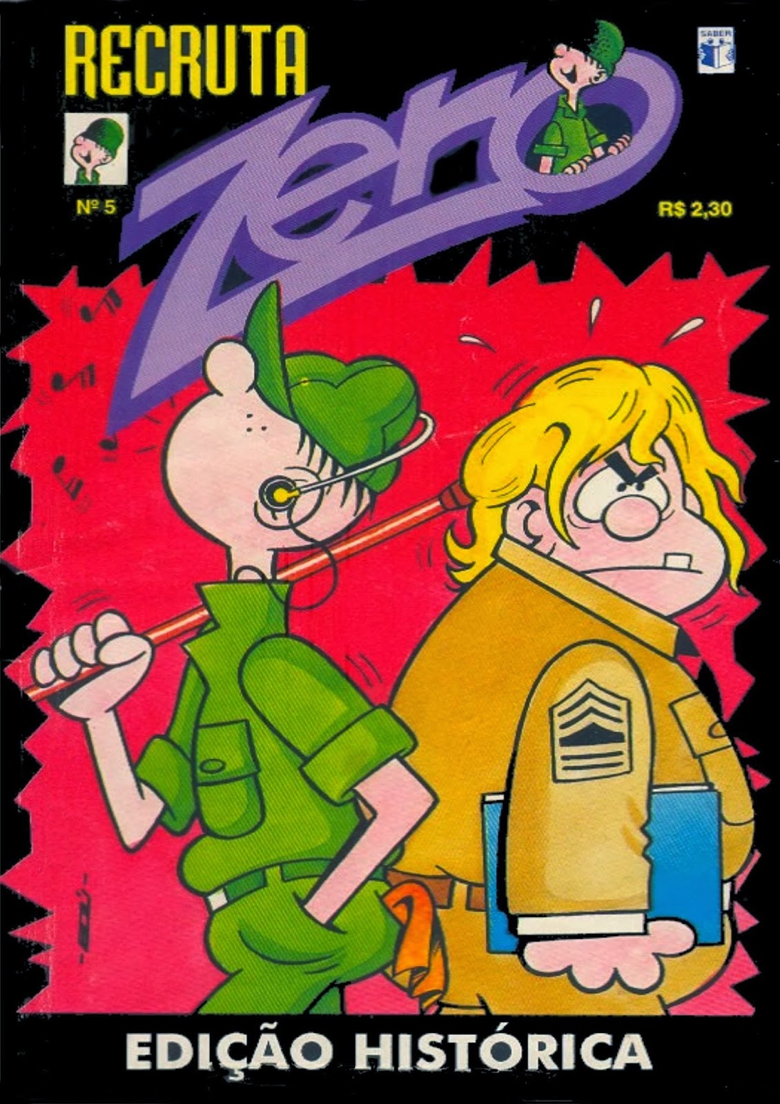 ROCK & QUADRINHOS SCANS: RECRUTA ZERO Nº5-EDIÇÃO HISTÓRICA (ED.SABER ...