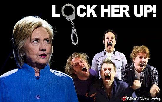 Political Clown Parade: Lock Her Up!