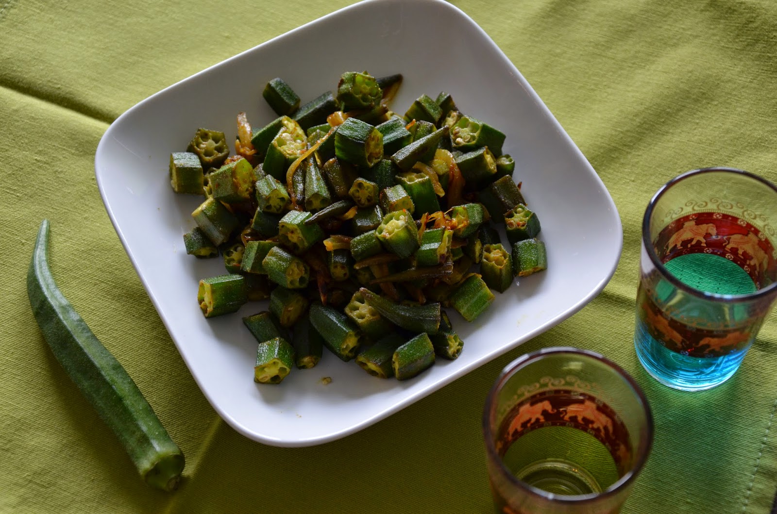 Geratenen Okraschoten - Rezeptra - Food and More