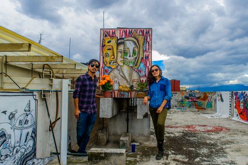 Desert Triangle Print Carpeta: Los Dos and Tim Razo