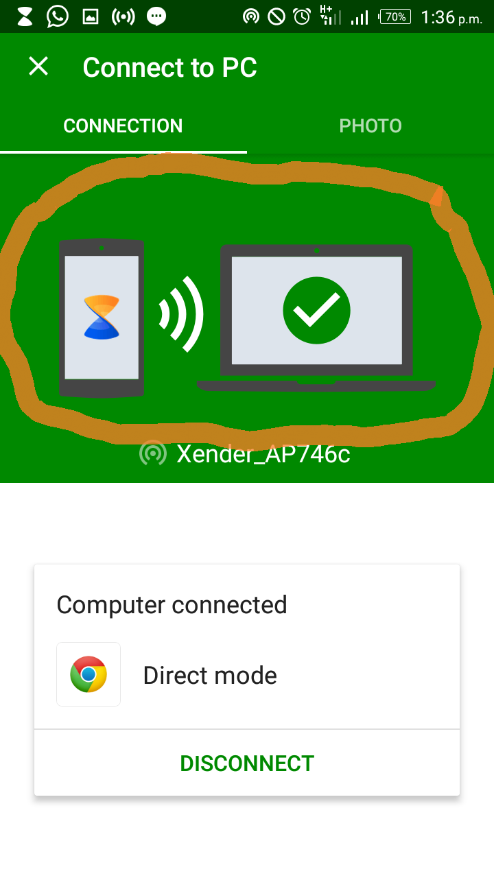How to share your phone files and app via xender with computer ...