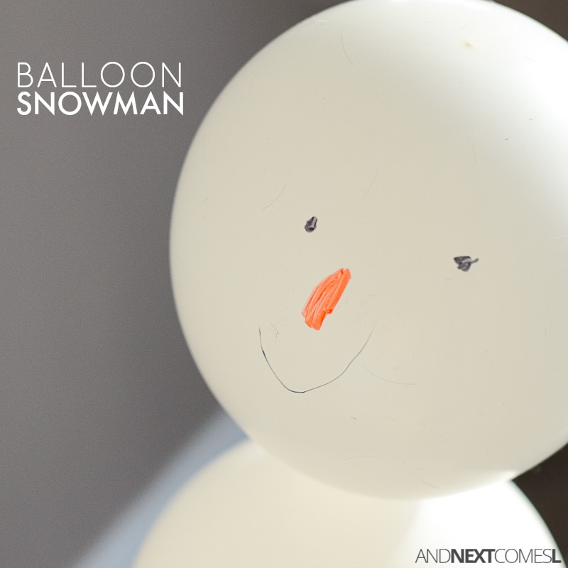 Balloon Snowman | And Next Comes L - Hyperlexia Resources
