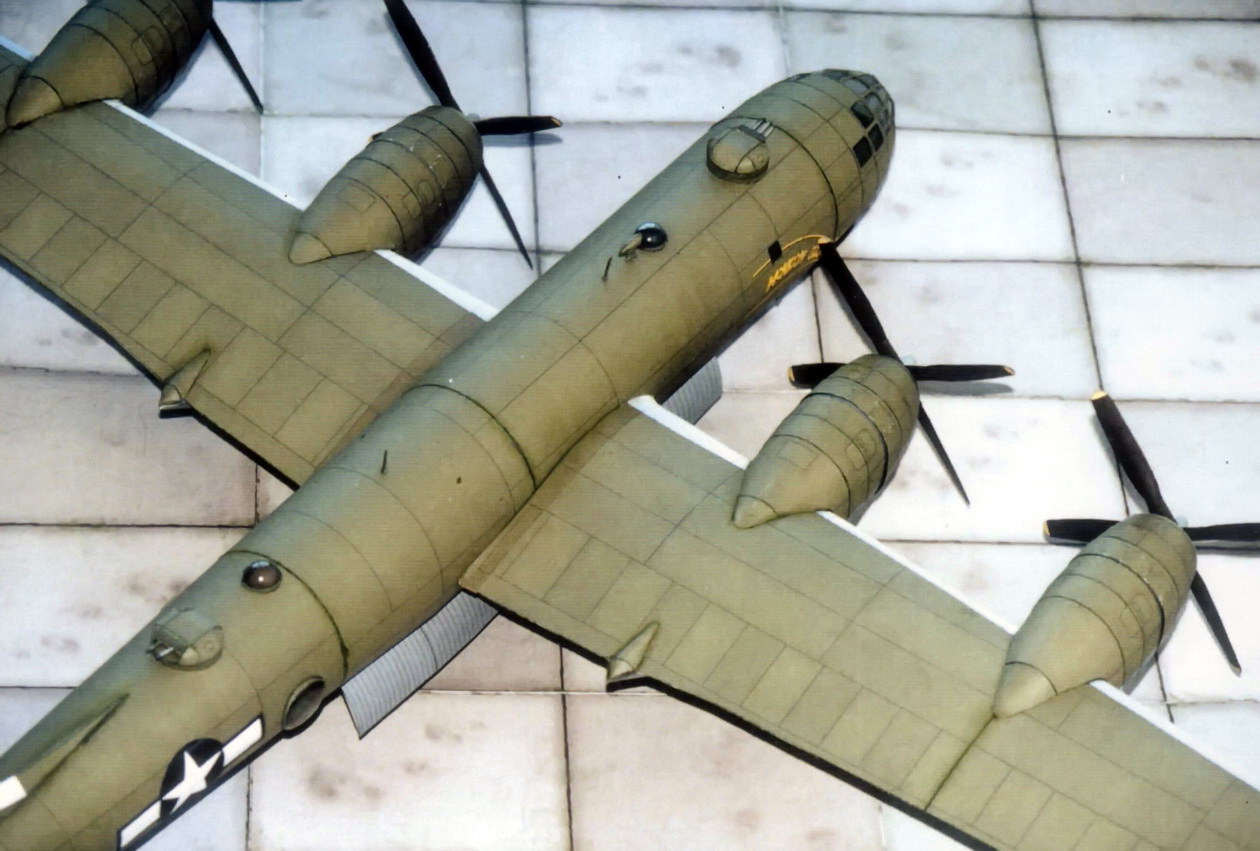 Papermodel Kapal Perang & Lain2: Paper Model B-29 Superfortress