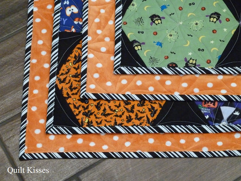 Quilt Kisses: Halloween Hex: A Finished Quilt