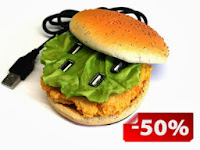 The interesting items: Chicken Burger USB Hub.