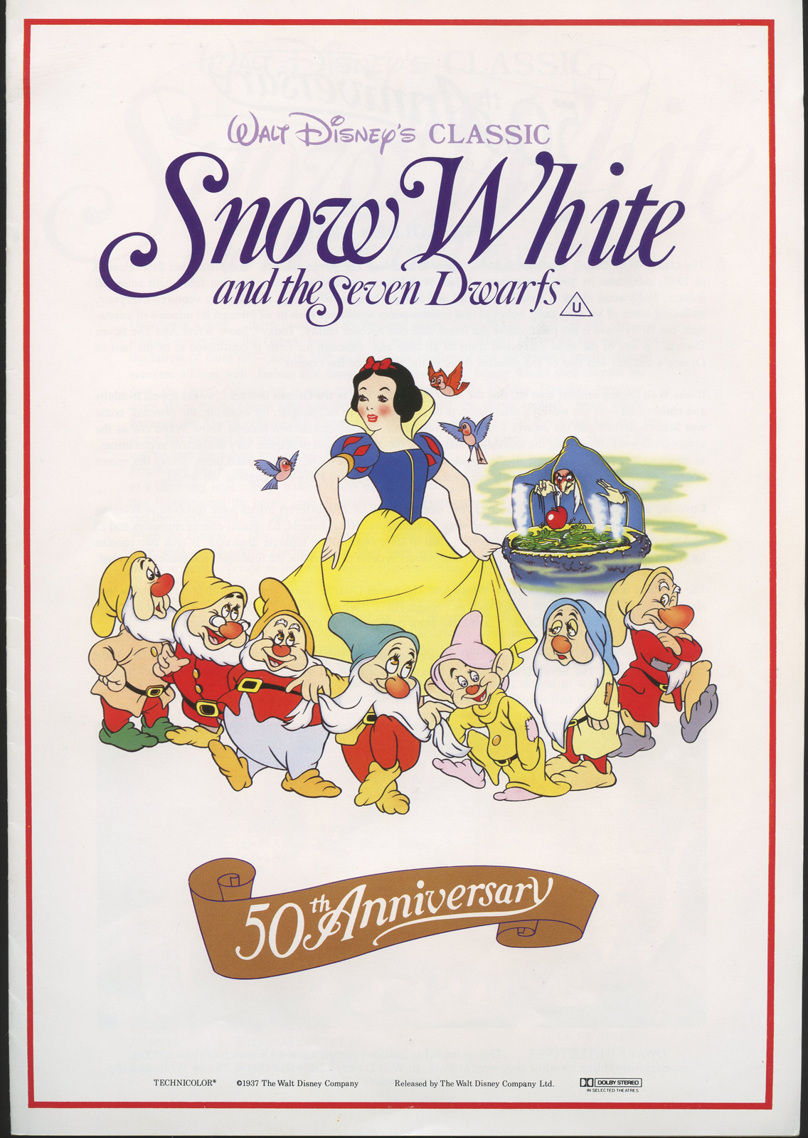 Filmic Light - Snow White Archive: 1987 UK Snow White Pressbook