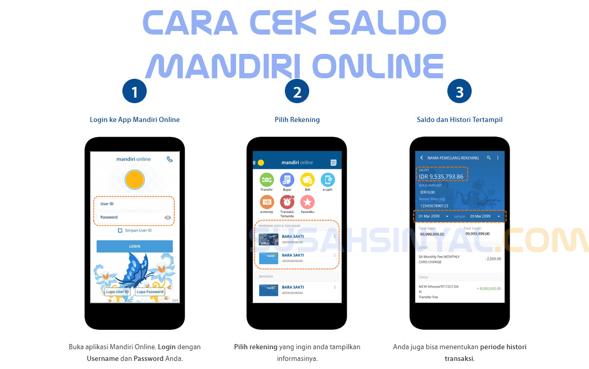Cara Cek Saldo Mandiri Online Terbaru Dengan Langkah Mudah - Susah Sinyal