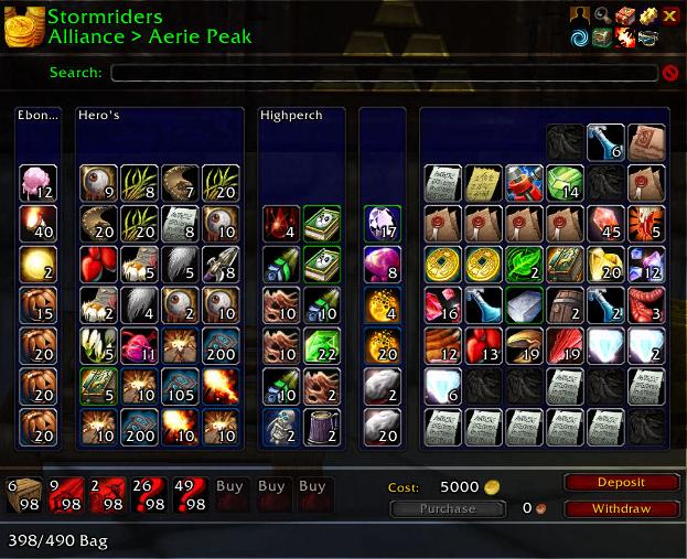 World of Lae: Spring Cleaning with ArkInventory