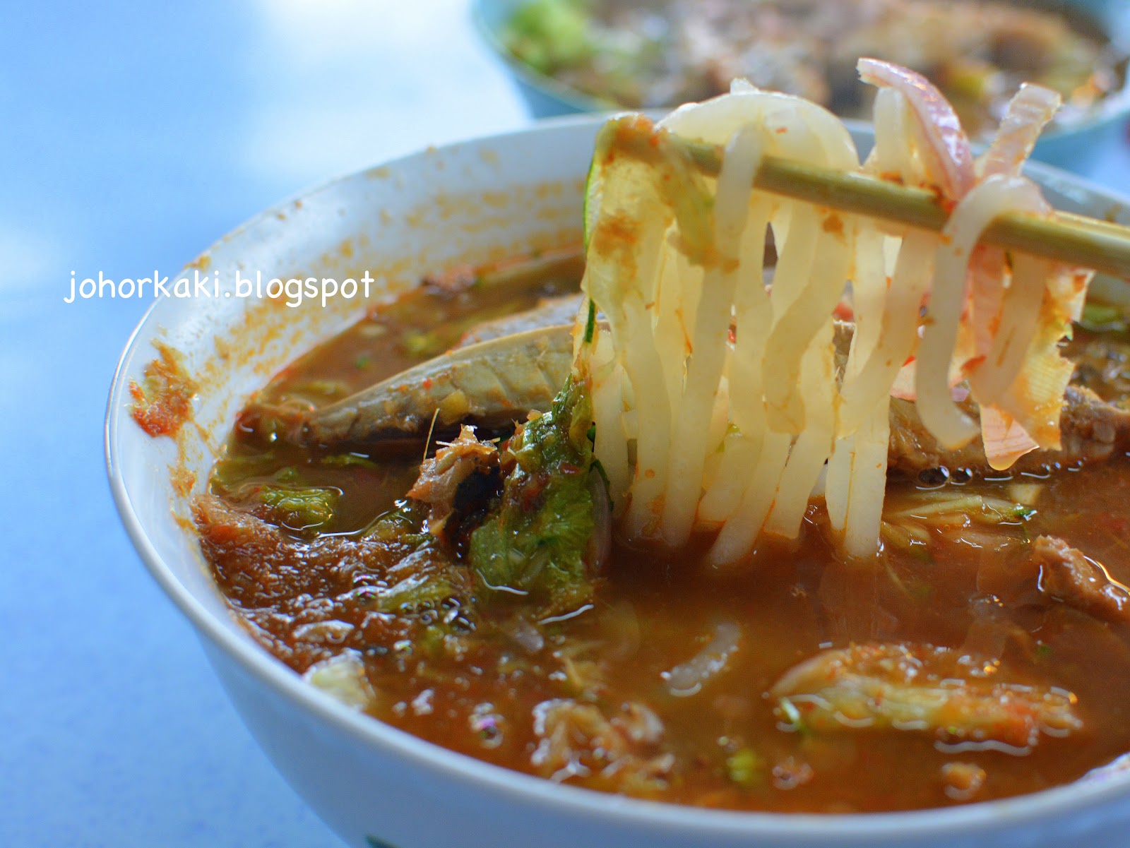 Penang Asam Laksa in Johor Bahru Permas Jaya 槟城干妈亚叁拉沙 |Tony Johor Kaki ...
