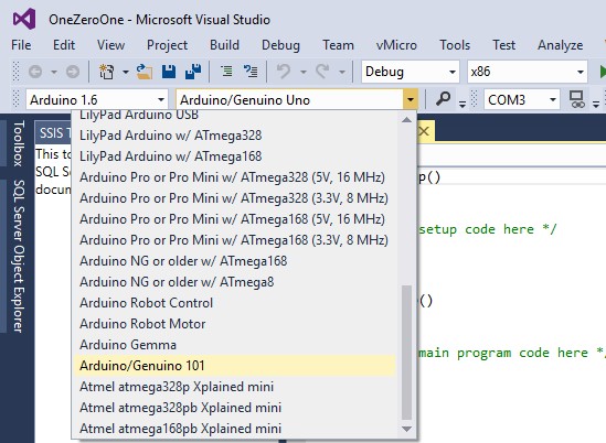 HodentekHelp: Can you program Arduino 101 with Visual Studio 2015?