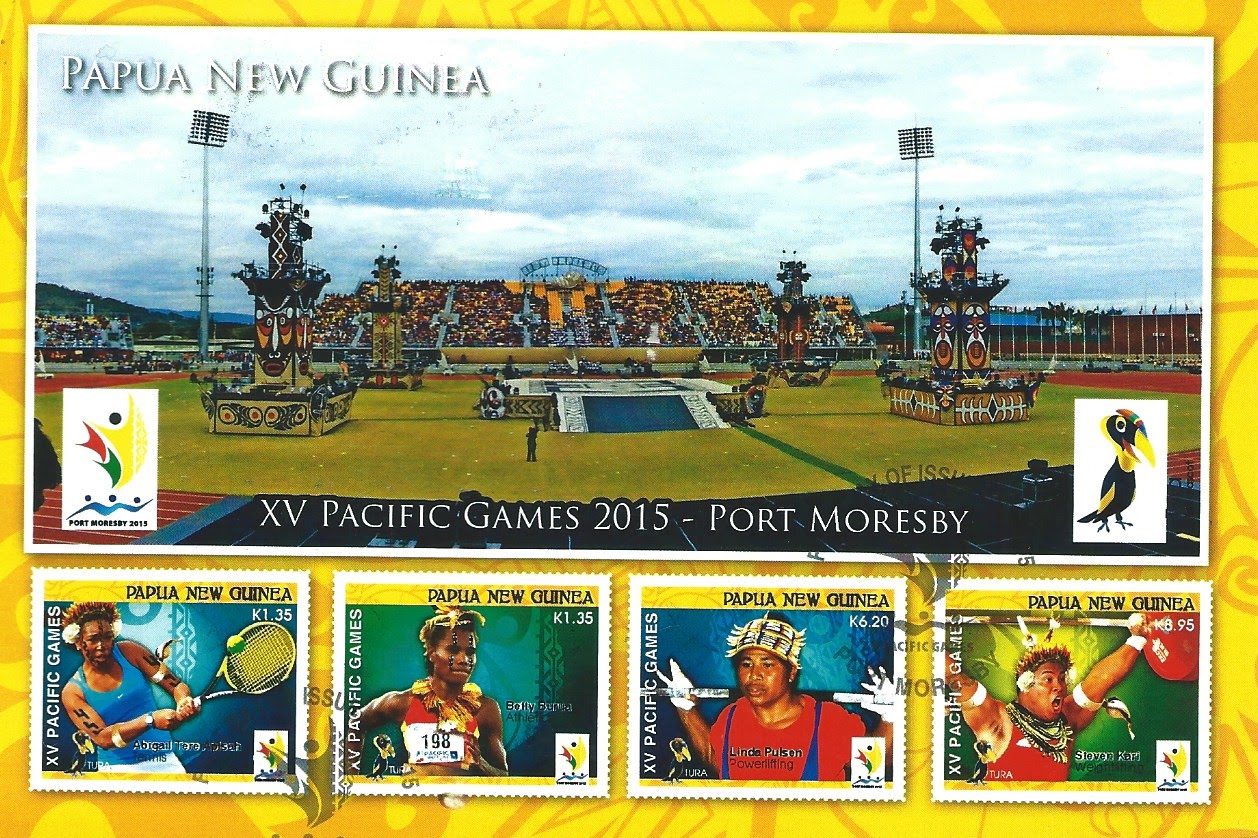 MY POSTCARD-PAGE: PAPUA NEW GUINEA ~ 2015 XV Pacific Games - Port Moresby