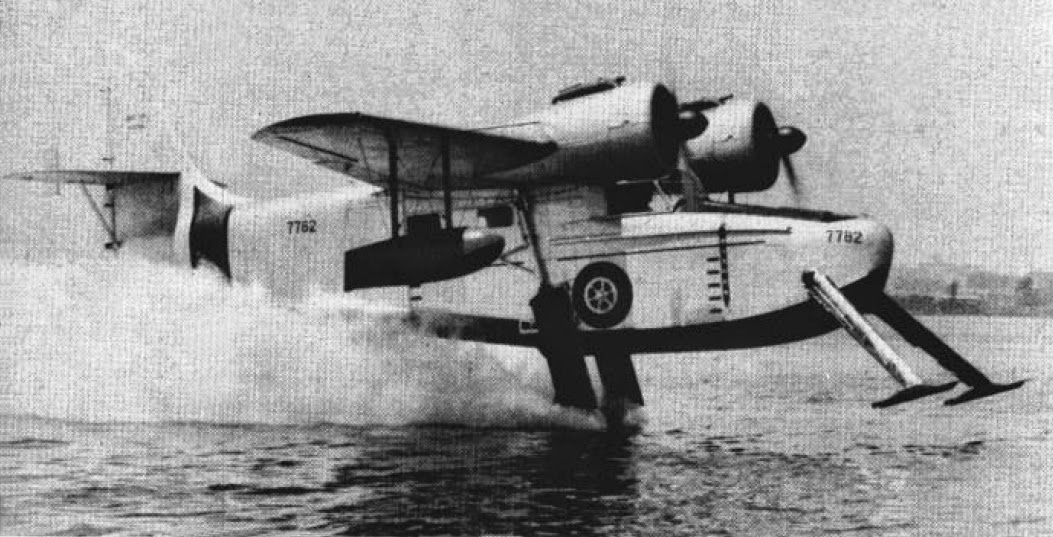 Des pilotes et des avions.: :Grumman JRF-5 Goose with hydrofoils