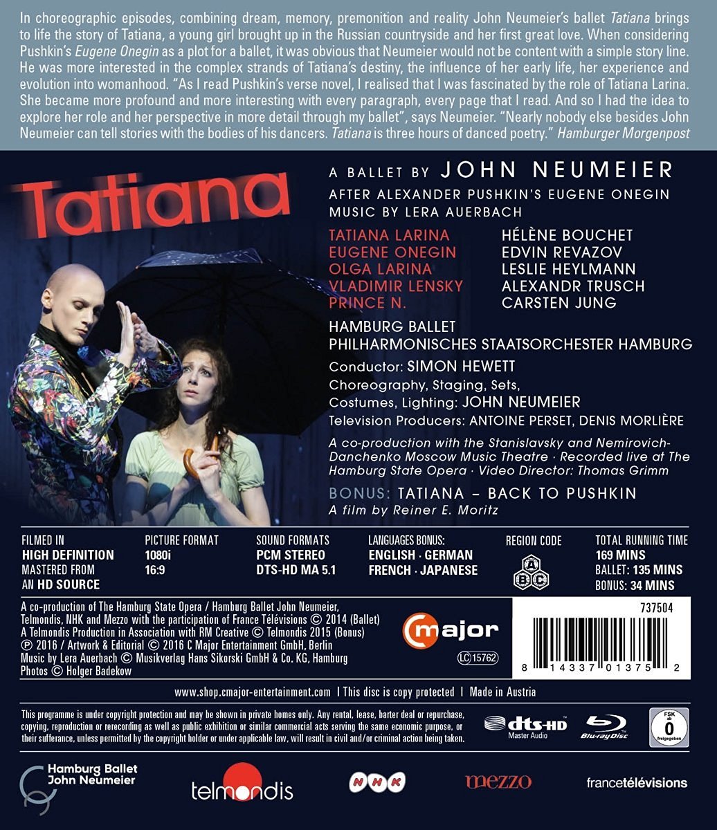CULTURALMENTE INCORRECTO: "Tatiana": Un ballet de John Neumeier. Ballet ...
