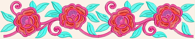 EmbDesignTube: Heavy Work Border Sari Designs