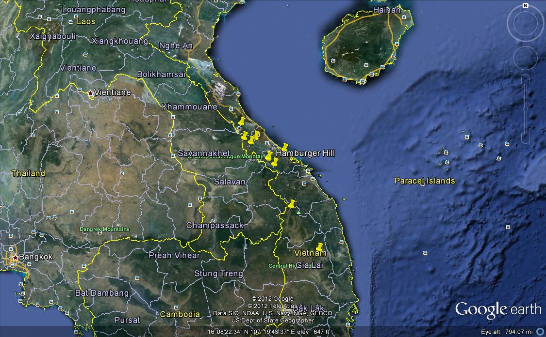 Knuckledraggin My Life Away : Google Earth and the A Shau Valley