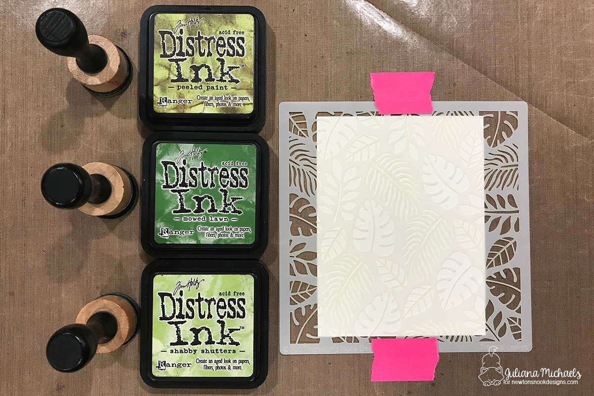 Stenciled Backgrounds 3 Ways - 17turtles Juliana Michaels
