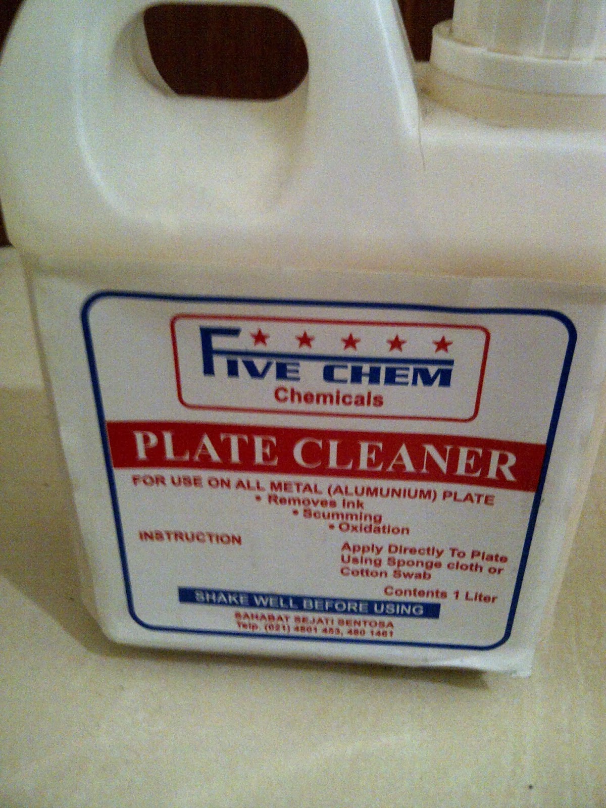 CV. Dewi Unggul Chemical: Plate Cleaner