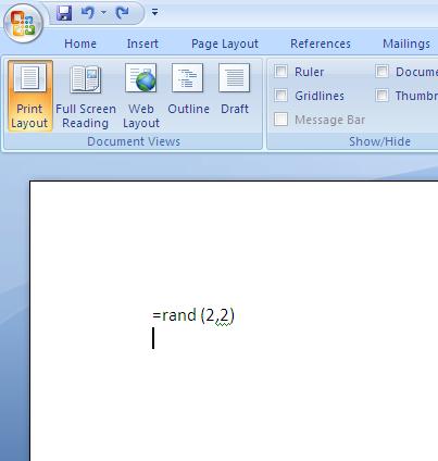 PC AND LAPTOP TRICK AND SOFTWARE: Microsoft Word MaGIC