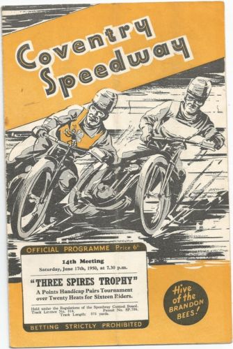 Speedway Archive: 1950 Timeline June