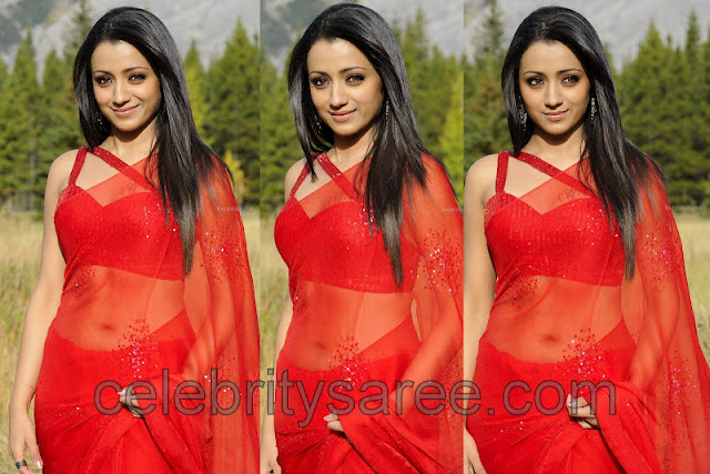 Trisha Krishnan Sarees Collection - Saree Blouse Patterns