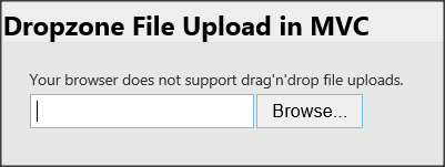 Drag & Drop File Upload In ASP.NET MVC Using dropzone js with Fallback Browser Support | ASP.NET ...