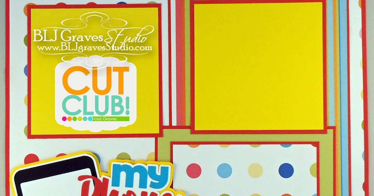 SVGCutClub: My Phone Is My Life Scrapbook Page