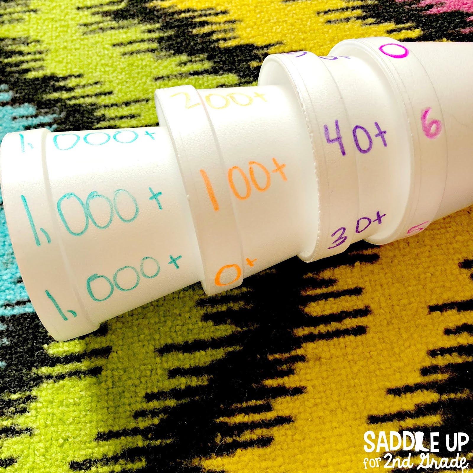 Expanded Form in Place Value Cups: A Fun Way to Practice 3 and 4 Digit ...