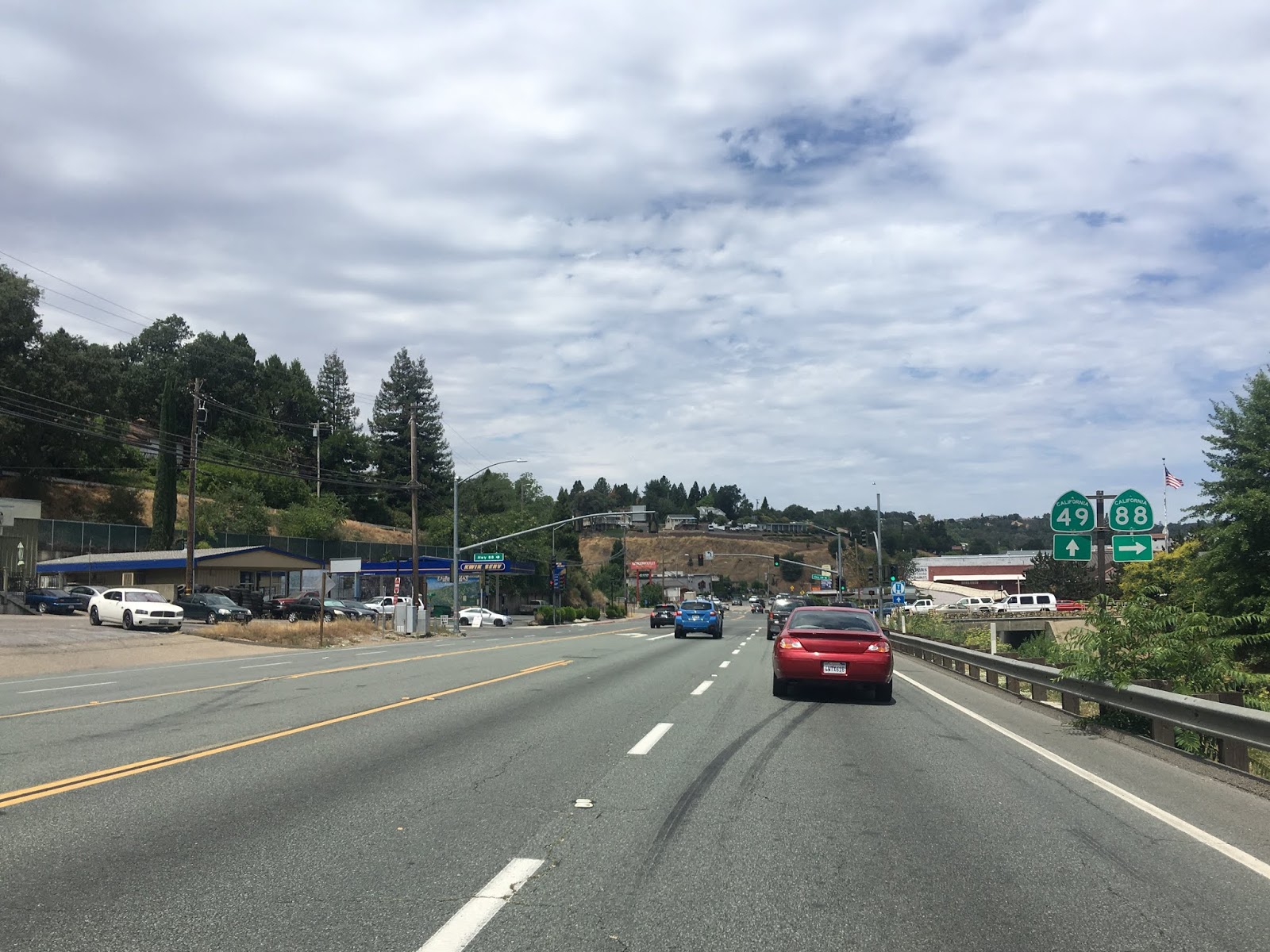 The history of California State Route 49, 8 and 88 in Jackson