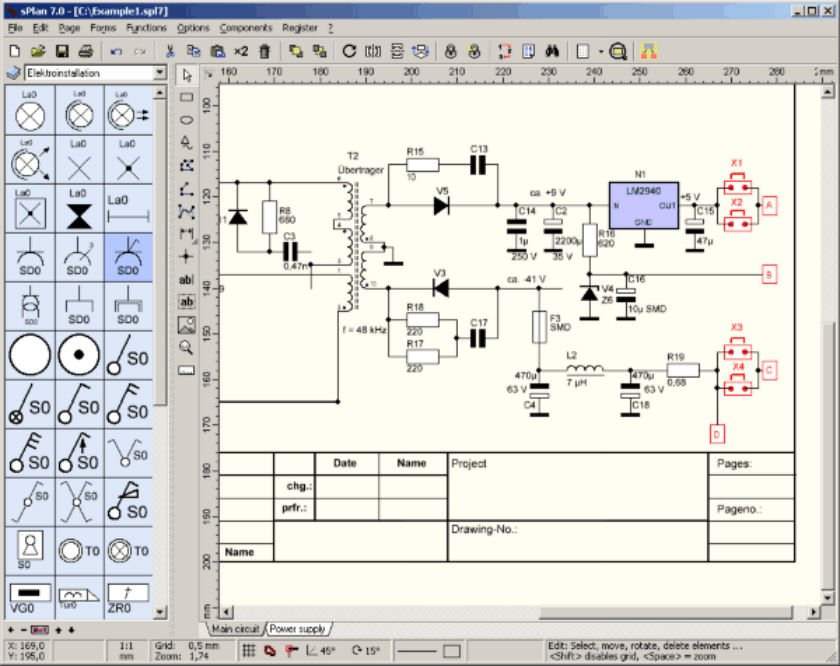 Software para diseño de diagramas electrónicos, simple y fácil de usar ...