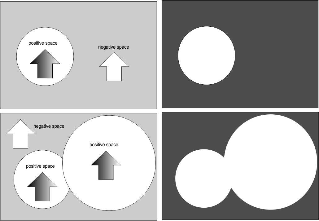 Pencil art: positive and negative space